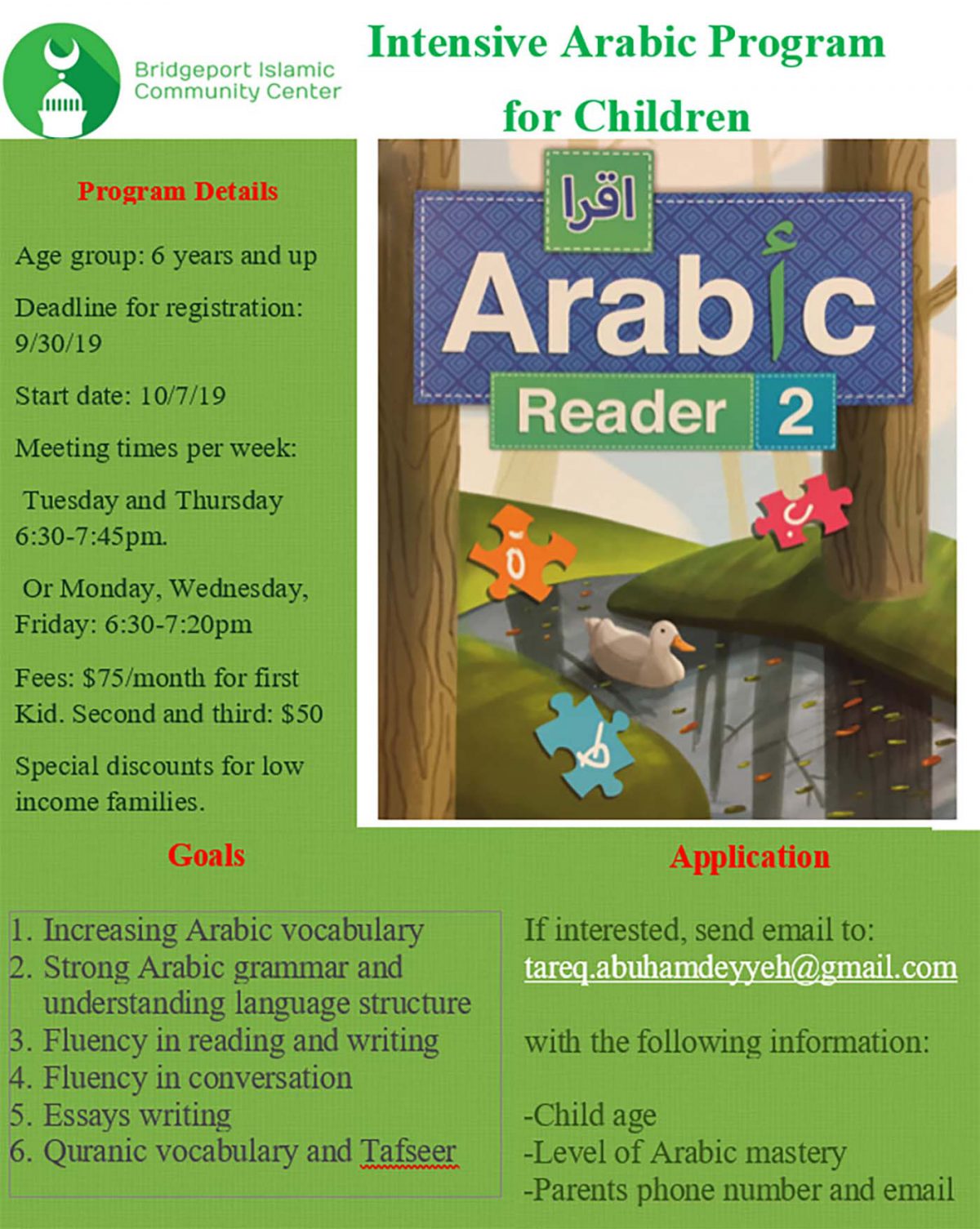 Intensive Arabic Program for Children – Bridgeport Islamic Community ...